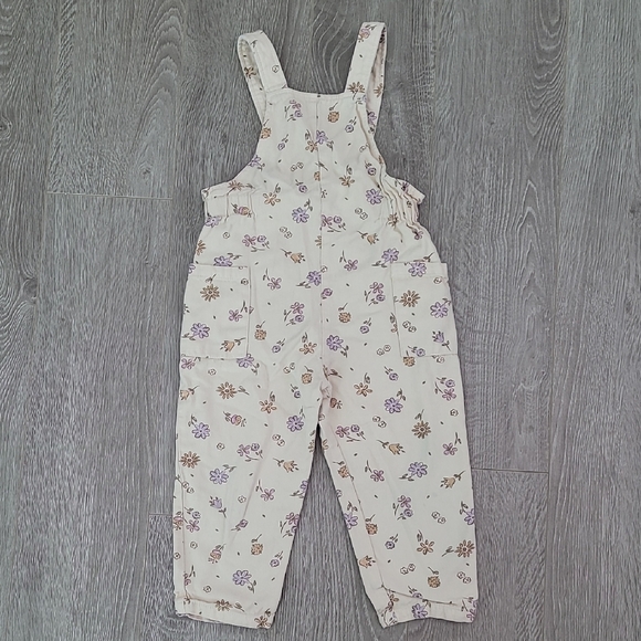 Zara | Bottoms | Zara Floral Print Overalls | Poshmark